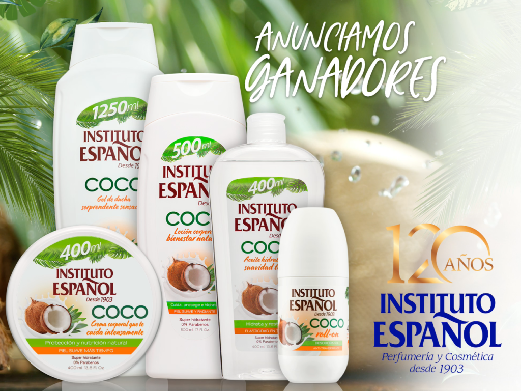 Ganadores Sorteo 120 años - línea Coco - Instituto Español