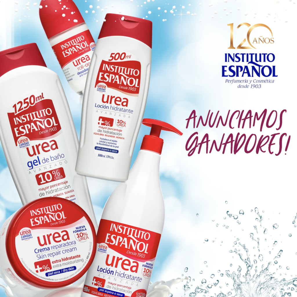 GANADORES DEL SORTEO PACK DE PRODUCTOS DE LA LÍNEA UREA - Instituto Español